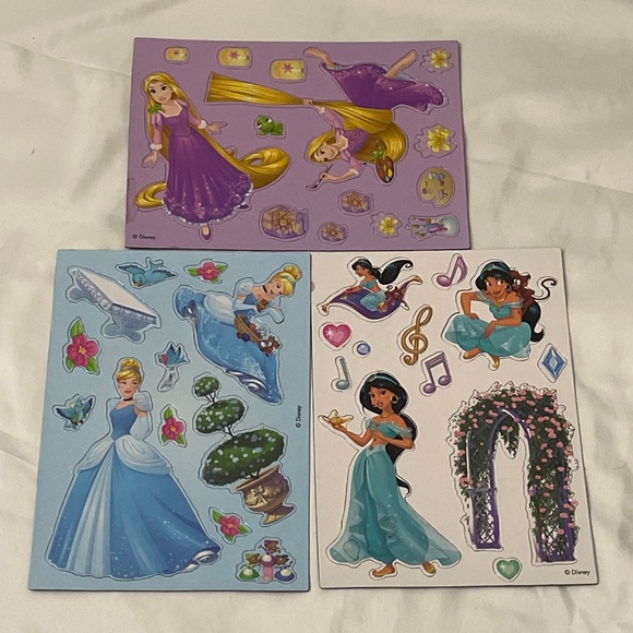 Disney | Other | Disney Princess Magnets Cinderella Jasmine Rapunzel ...